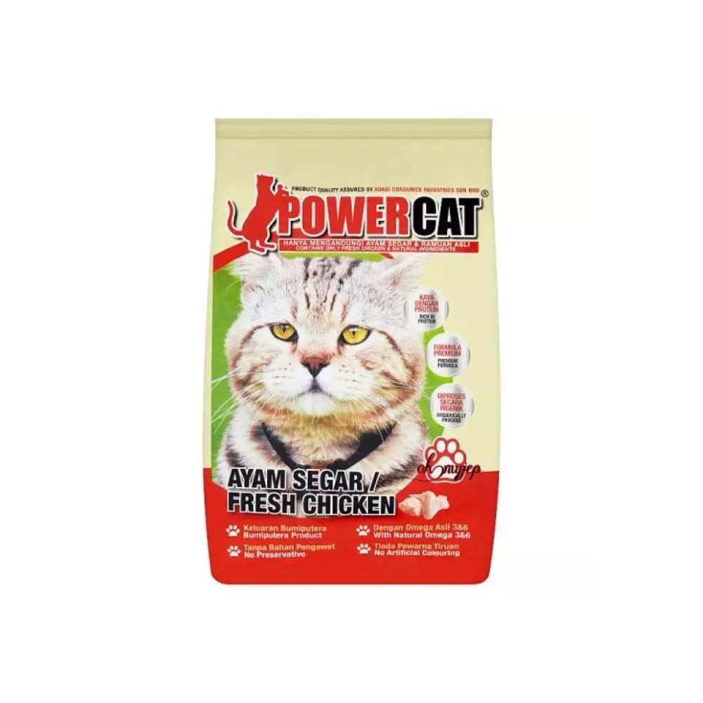 Powercat Fresh Chicken 7kg Dry Cat Food - Online Pet Shop | Malaysia Online Pet Store | Petico.my